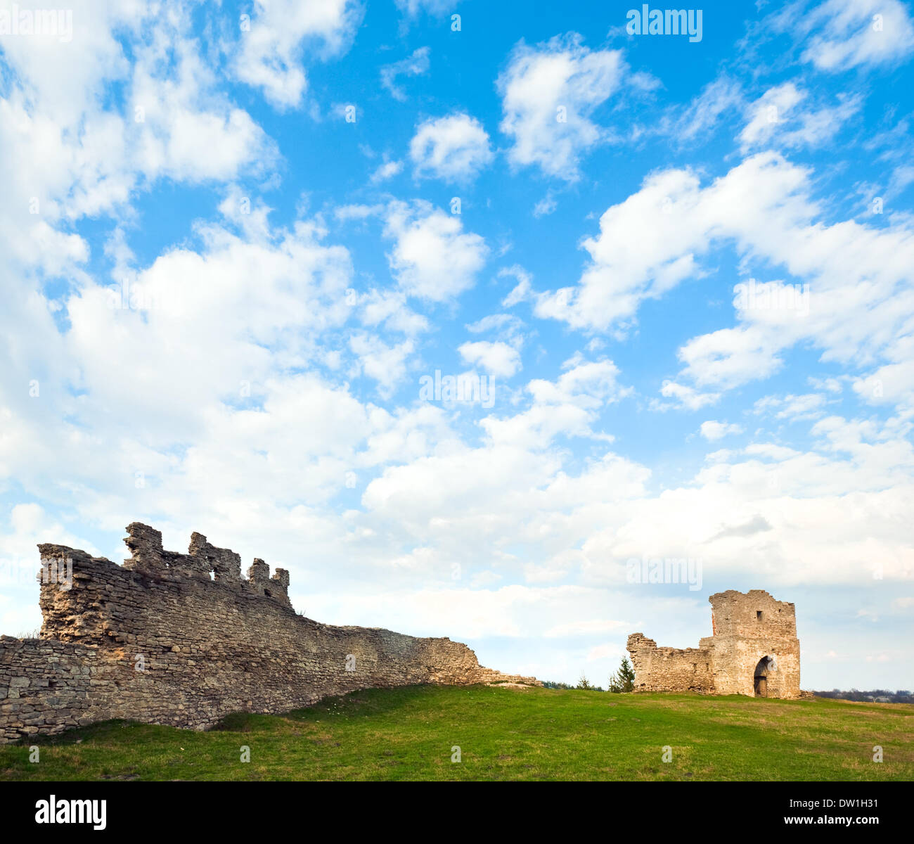 Spring ancient fortress ruins Stock Photo - Alamy