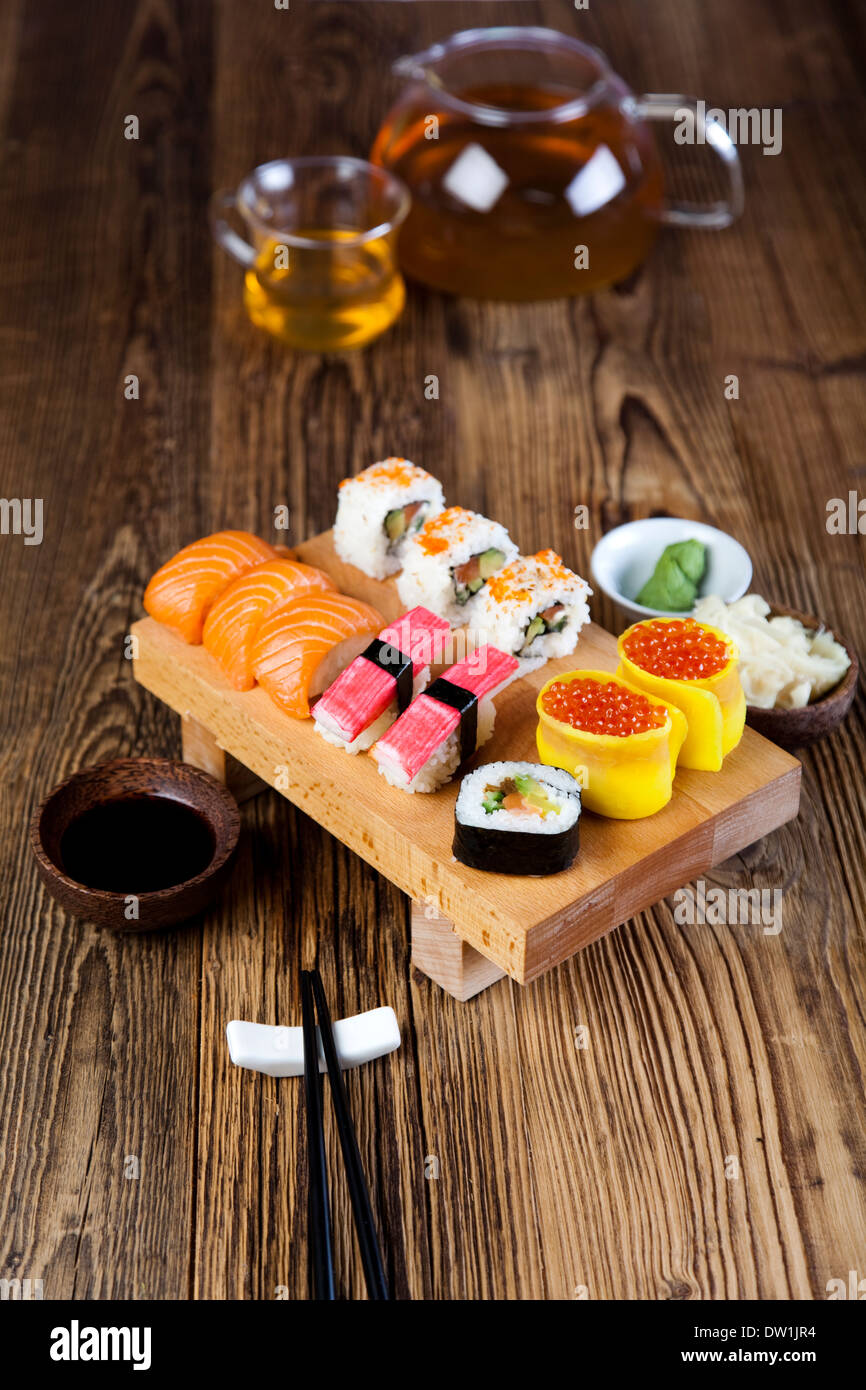 Set of sushi Stock Photo - Alamy