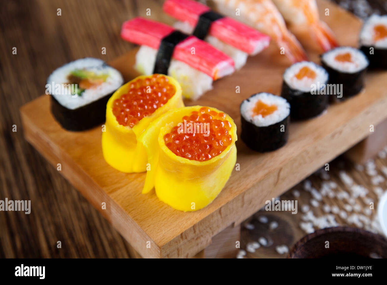 Japanese mix sushi Stock Photo - Alamy