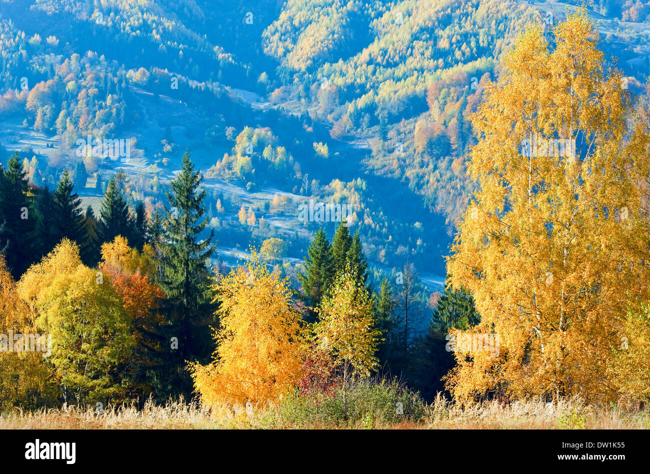 Autumn mountain Nimchich pass Stock Photo - Alamy