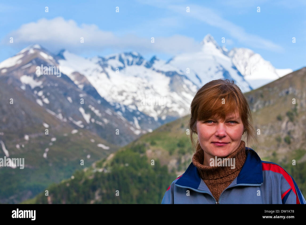 Alps austria portrait woman hi-res stock photography and images - Alamy