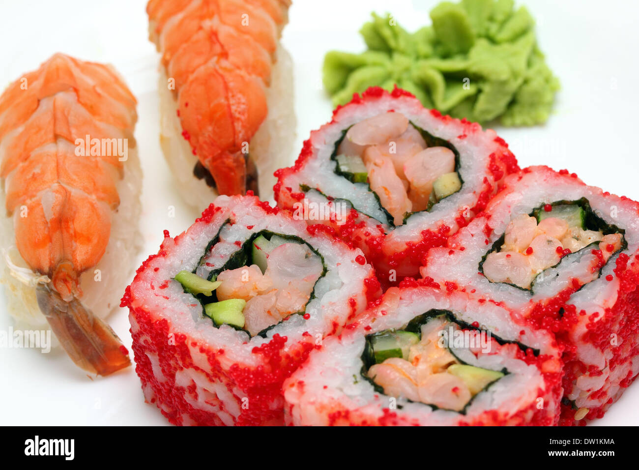 Gourmet sushi rolls tempura hi-res stock photography and images - Alamy