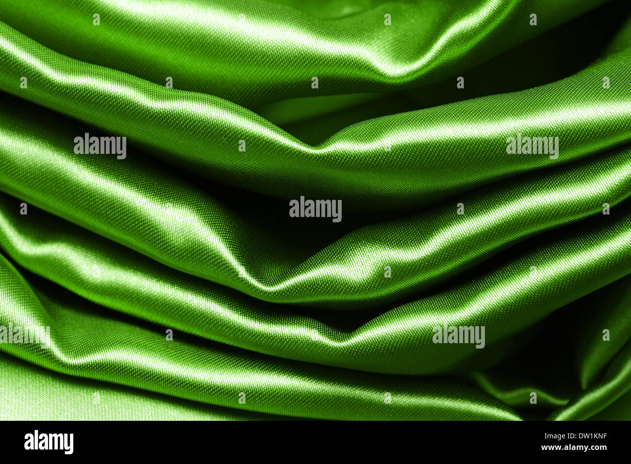 green crumpled silk fabric Stock Photo - Alamy