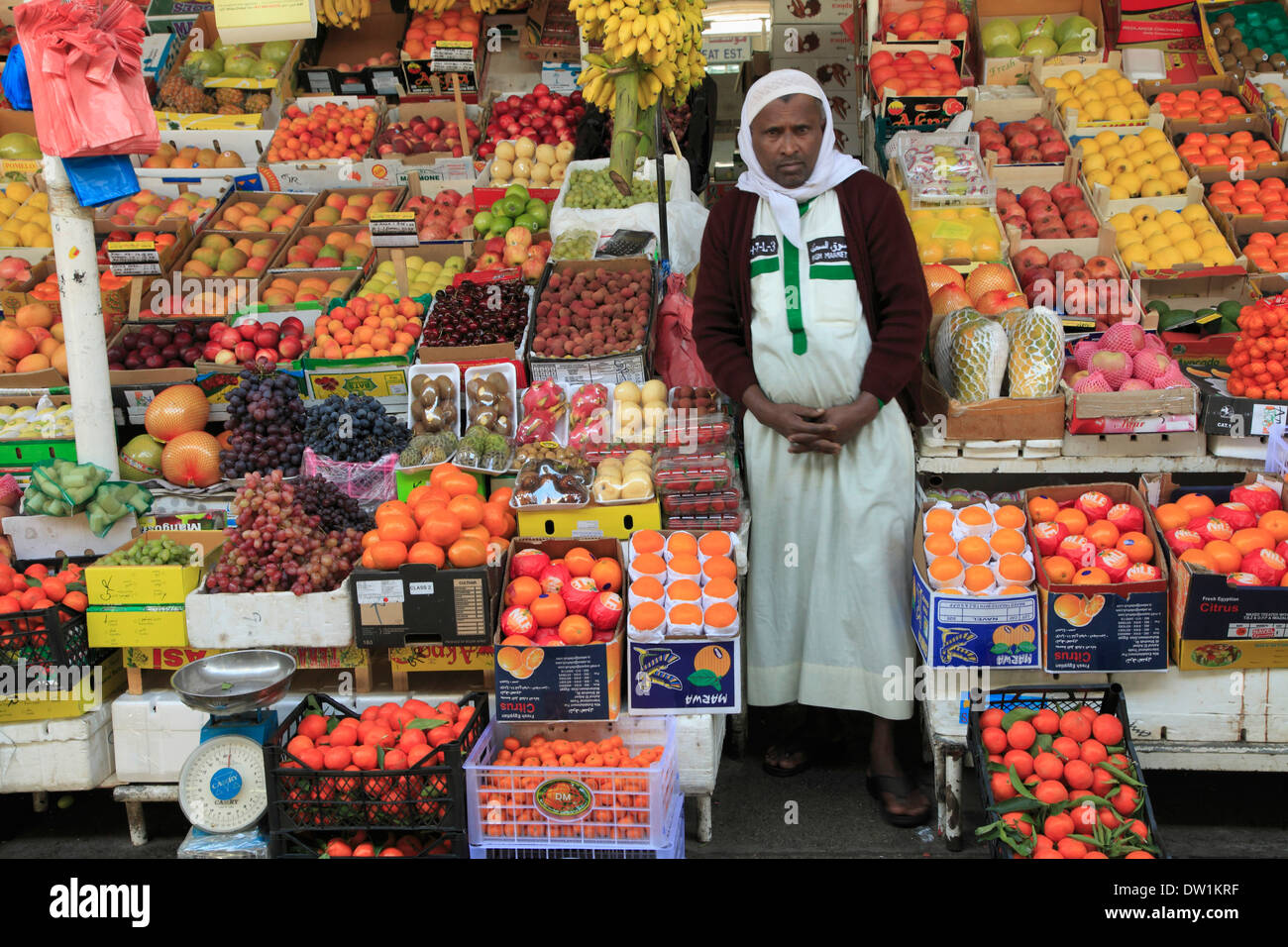 United Arab Emirates, Dubai, Deira, Fruit and Vegetable Market Stock ...