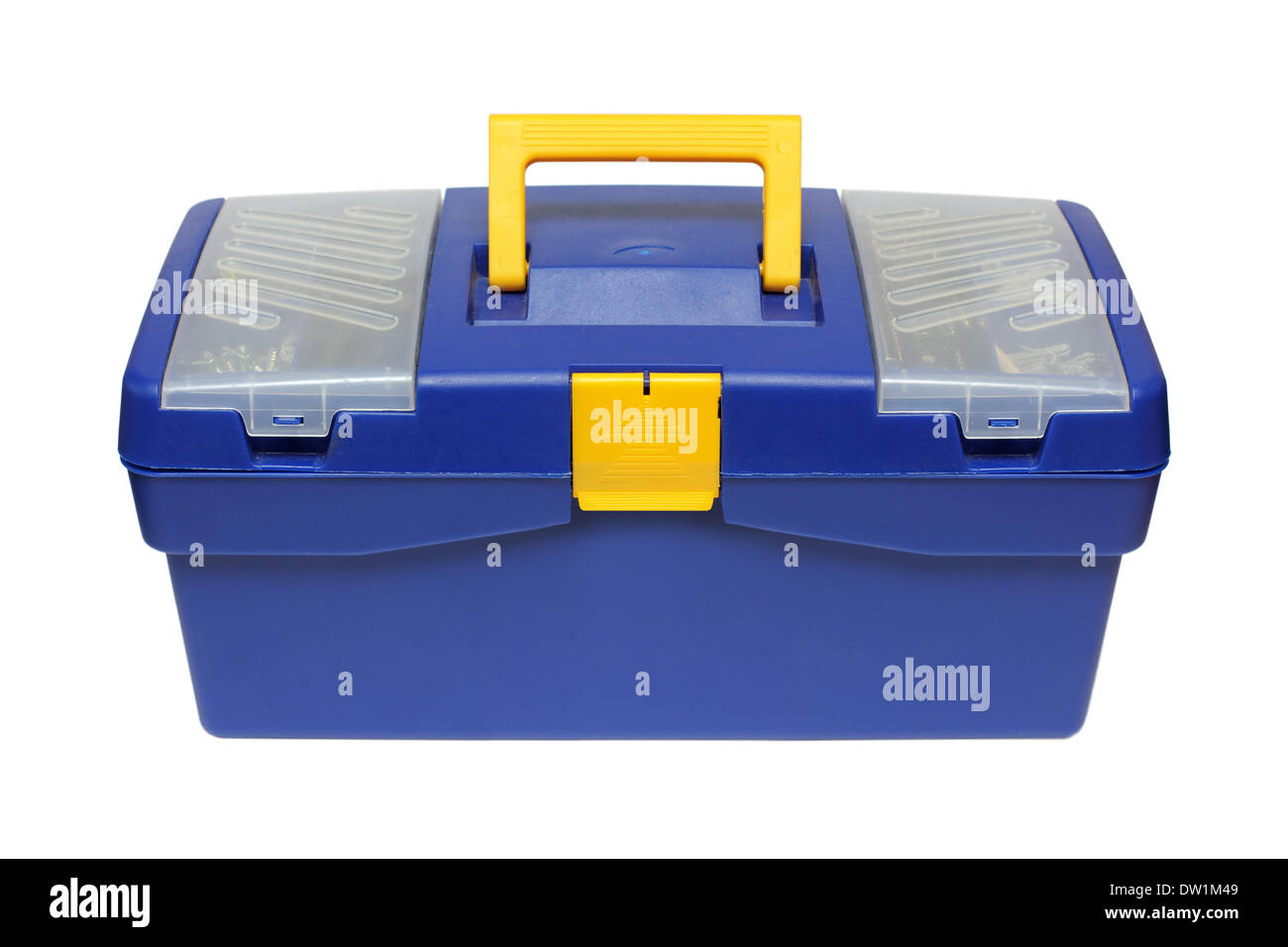 blue plastic toolbox Stock Photo - Alamy
