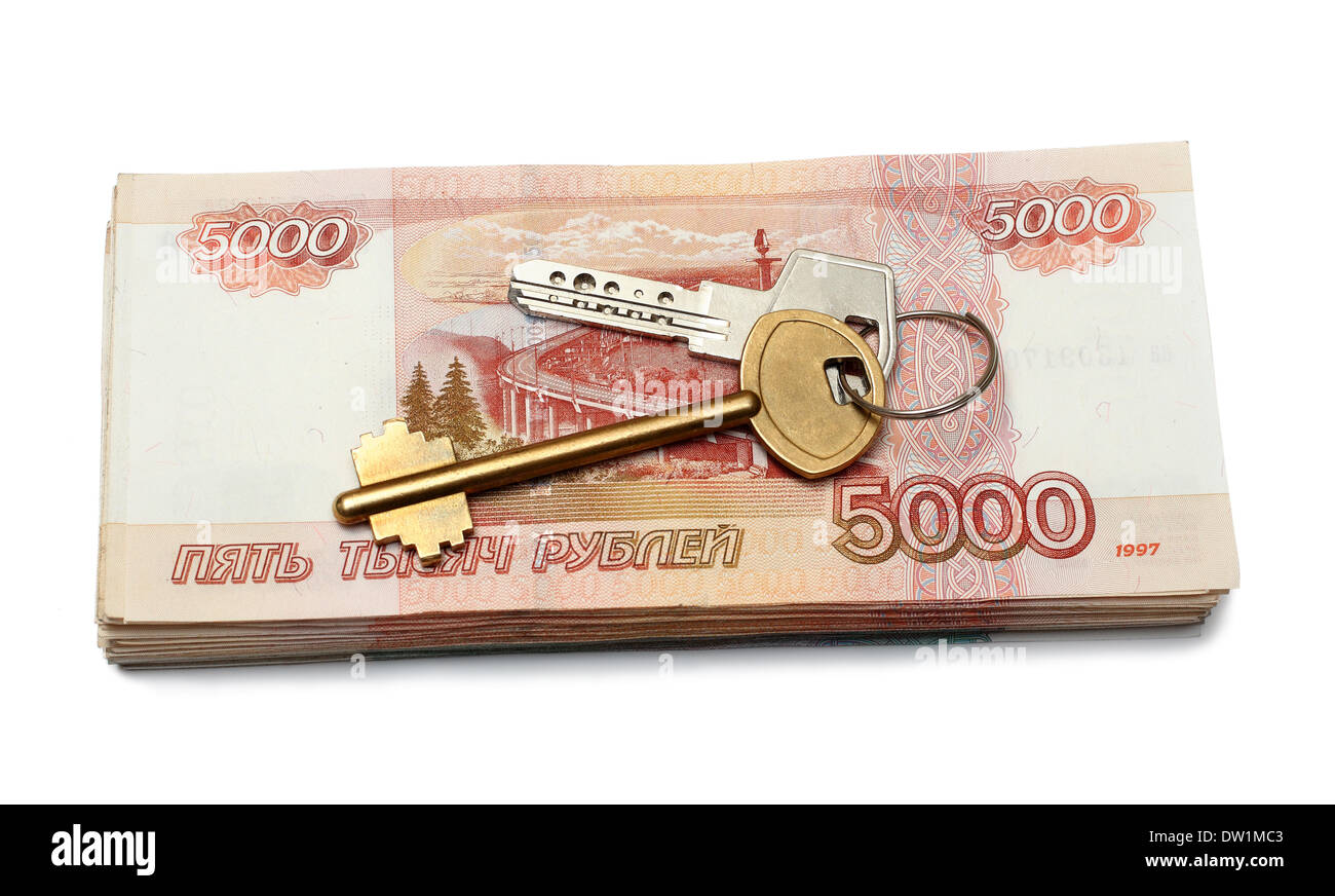Key money on home Cut Out Stock Images & Pictures - Alamy