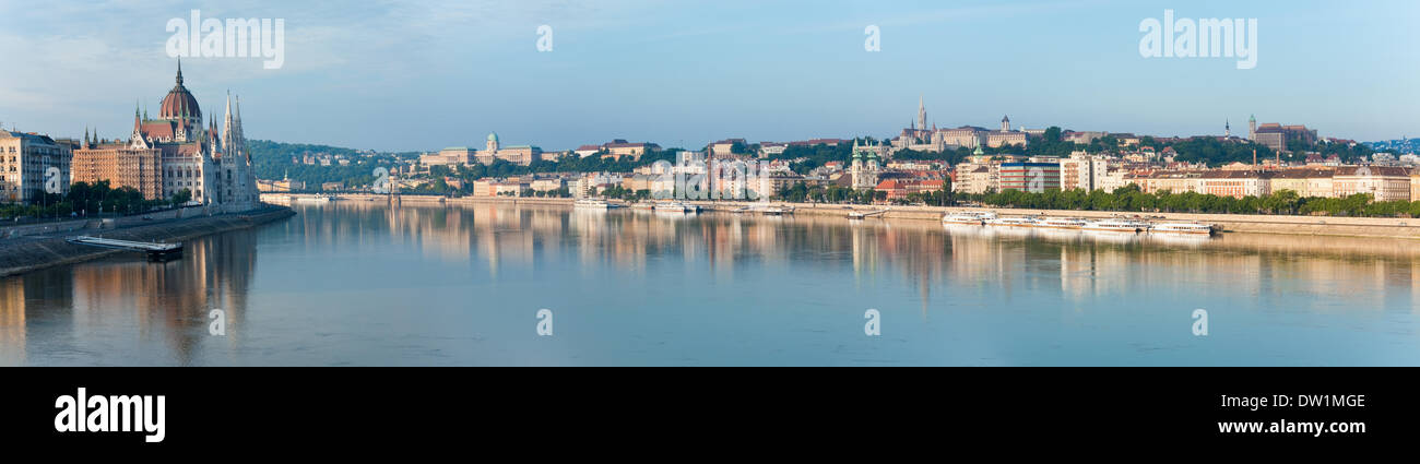 Budapest morning panorama Stock Photo - Alamy