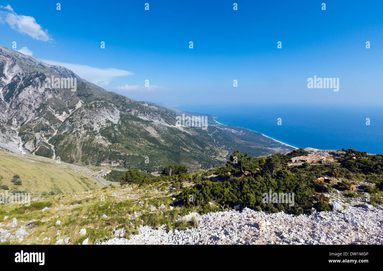 Summer Llogara pass (Albania Stock Photo - Alamy
