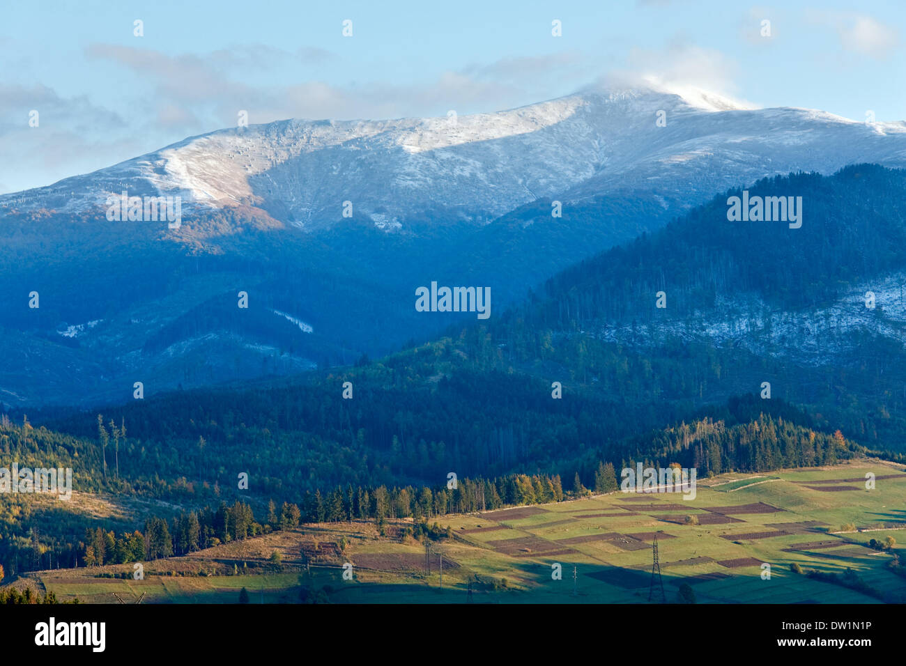 Cloudy weather first snow hi-res stock photography and images - Alamy