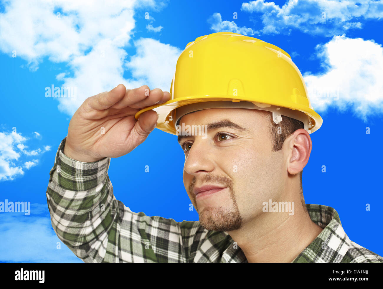 worker looking forward Stock Photo - Alamy