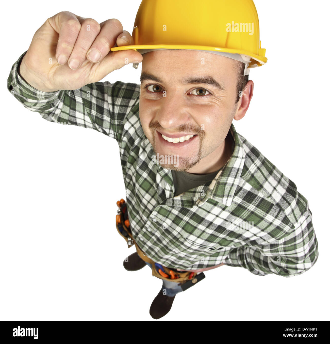 happy funny handyman Stock Photo - Alamy