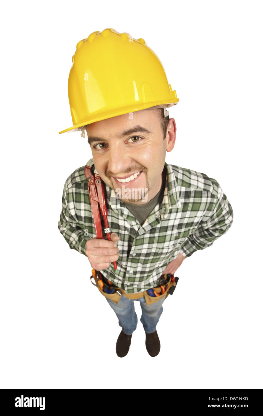 handyman funny portrait Stock Photo - Alamy