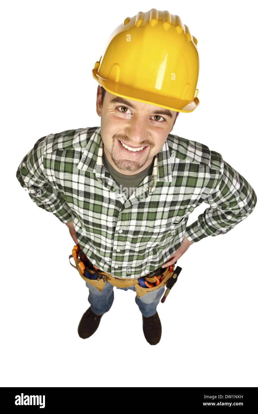 funny manual worker portrait Stock Photo - Alamy