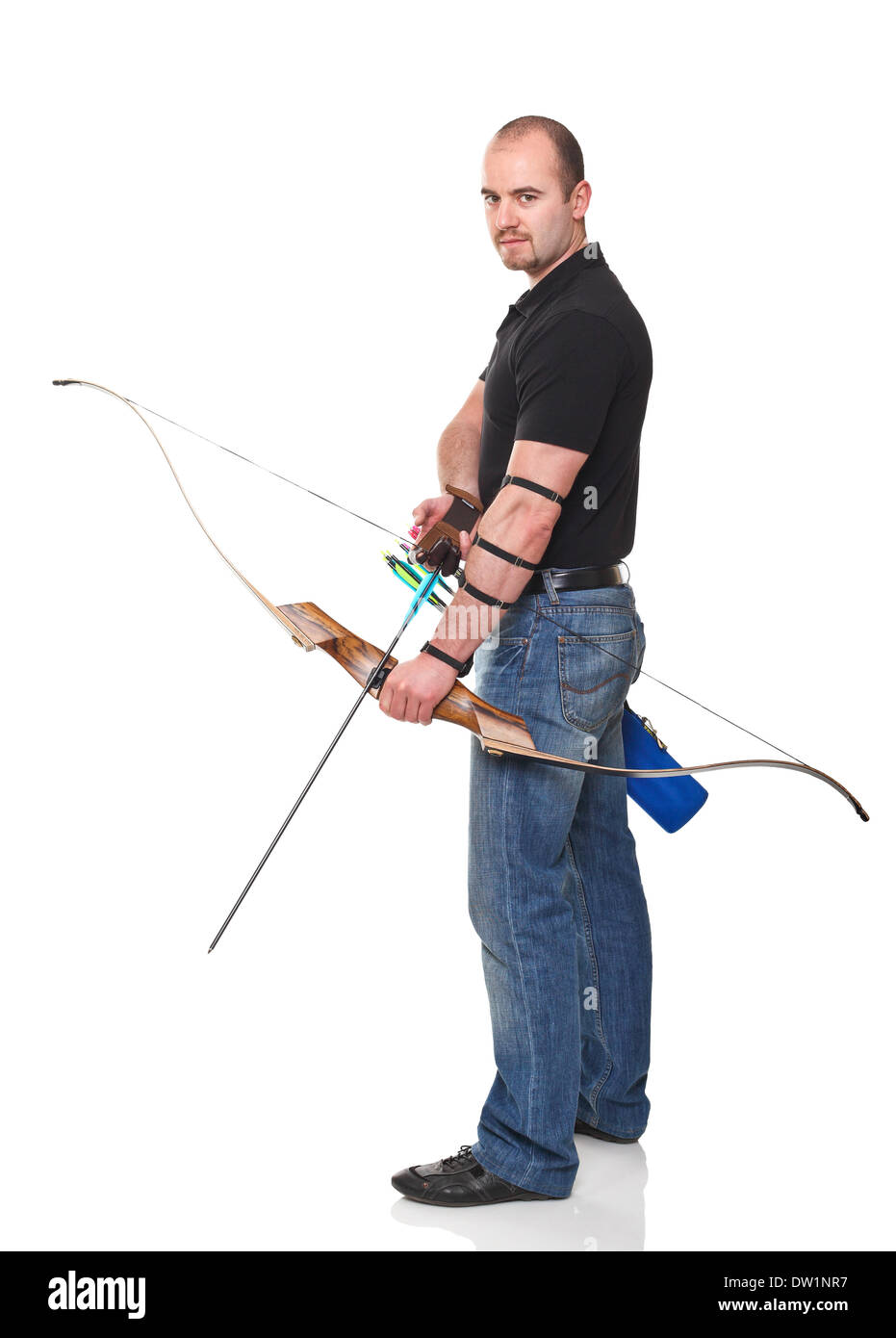 man with bow Stock Photo - Alamy