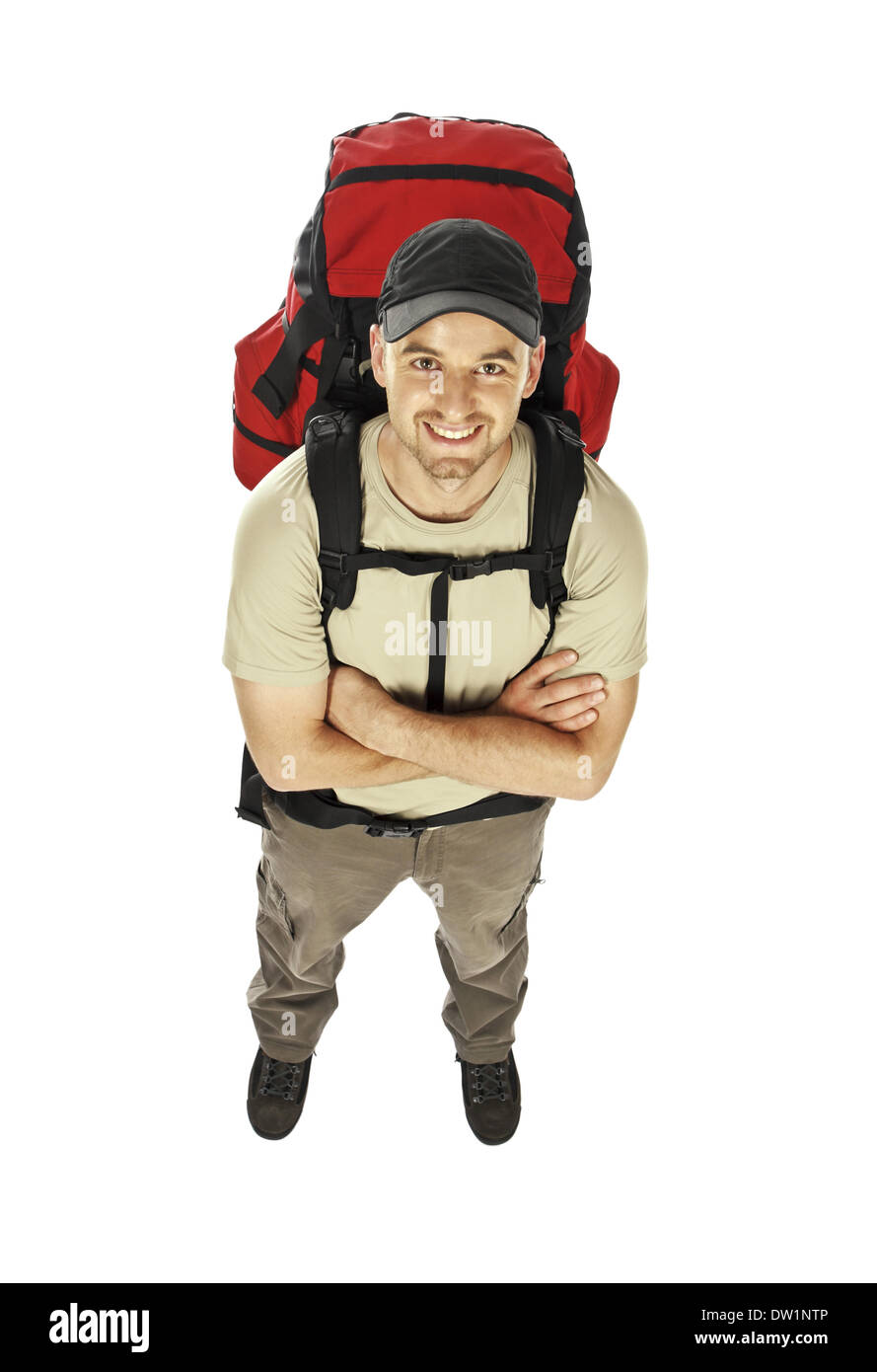 travel man background isolated Stock Photo - Alamy