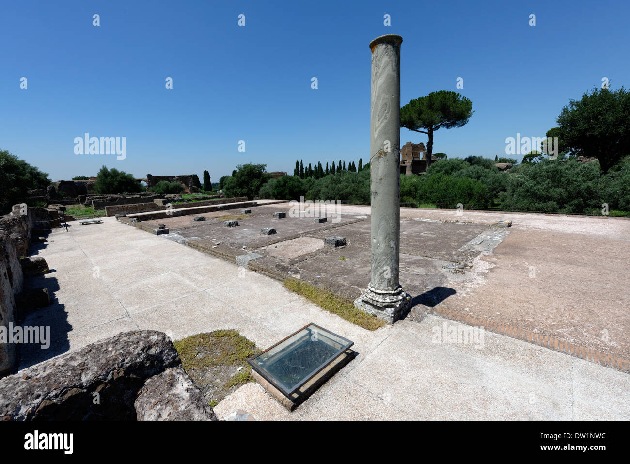 Imperial Palace peristyle portico Villa Adriana Tivoli Italy Hadrian’s ...