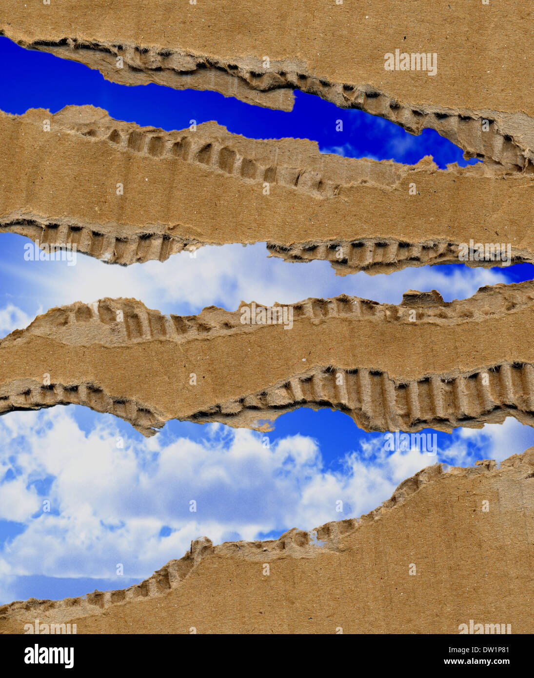 cardboard and sky Stock Photo - Alamy