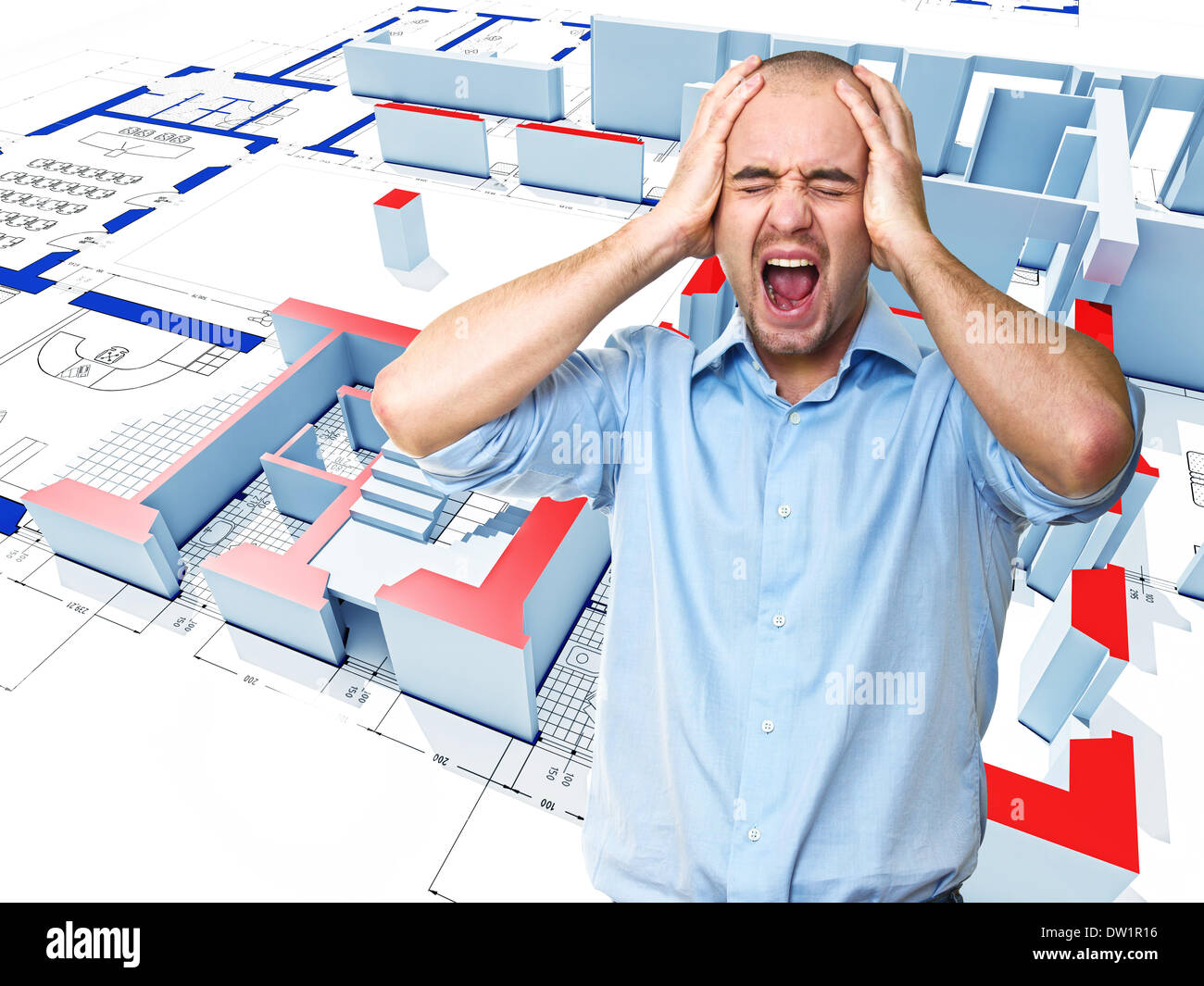 stress at work Stock Photo - Alamy