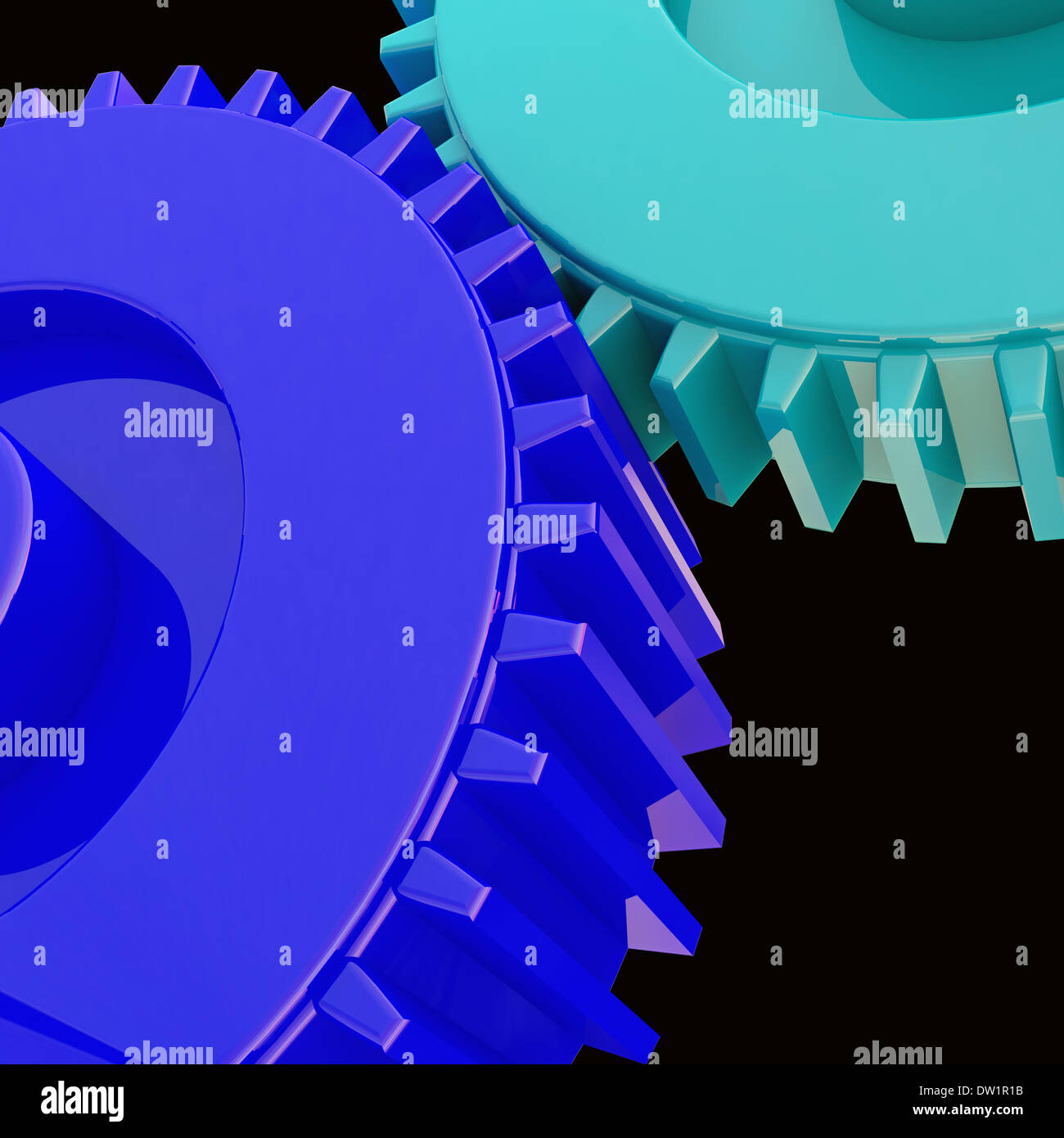 blue gear background Stock Photo - Alamy