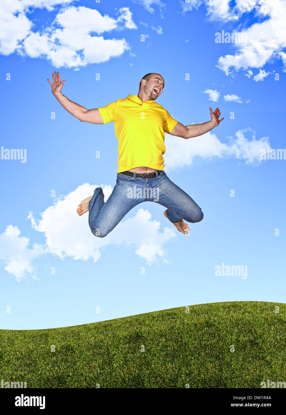 Joy jump win hi-res stock photography and images - Alamy
