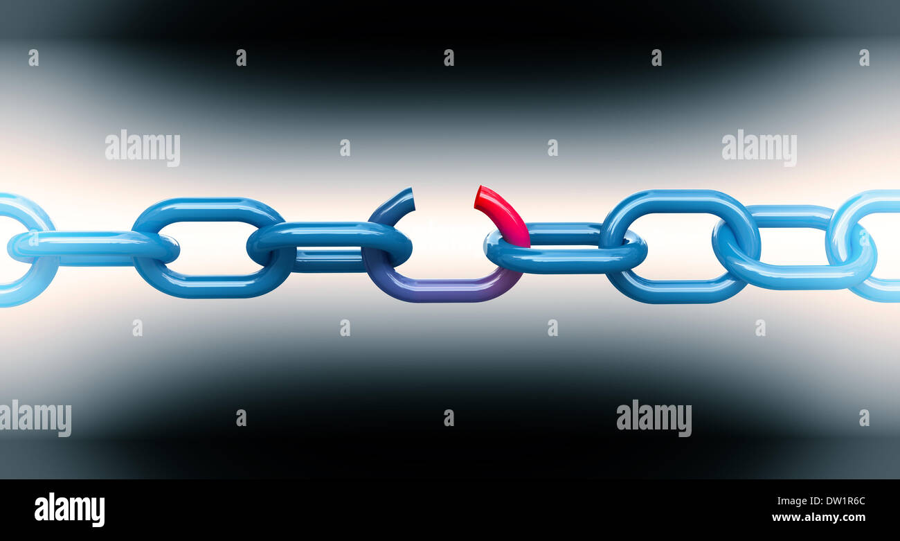 Broken chain hi-res stock photography and images - Alamy
