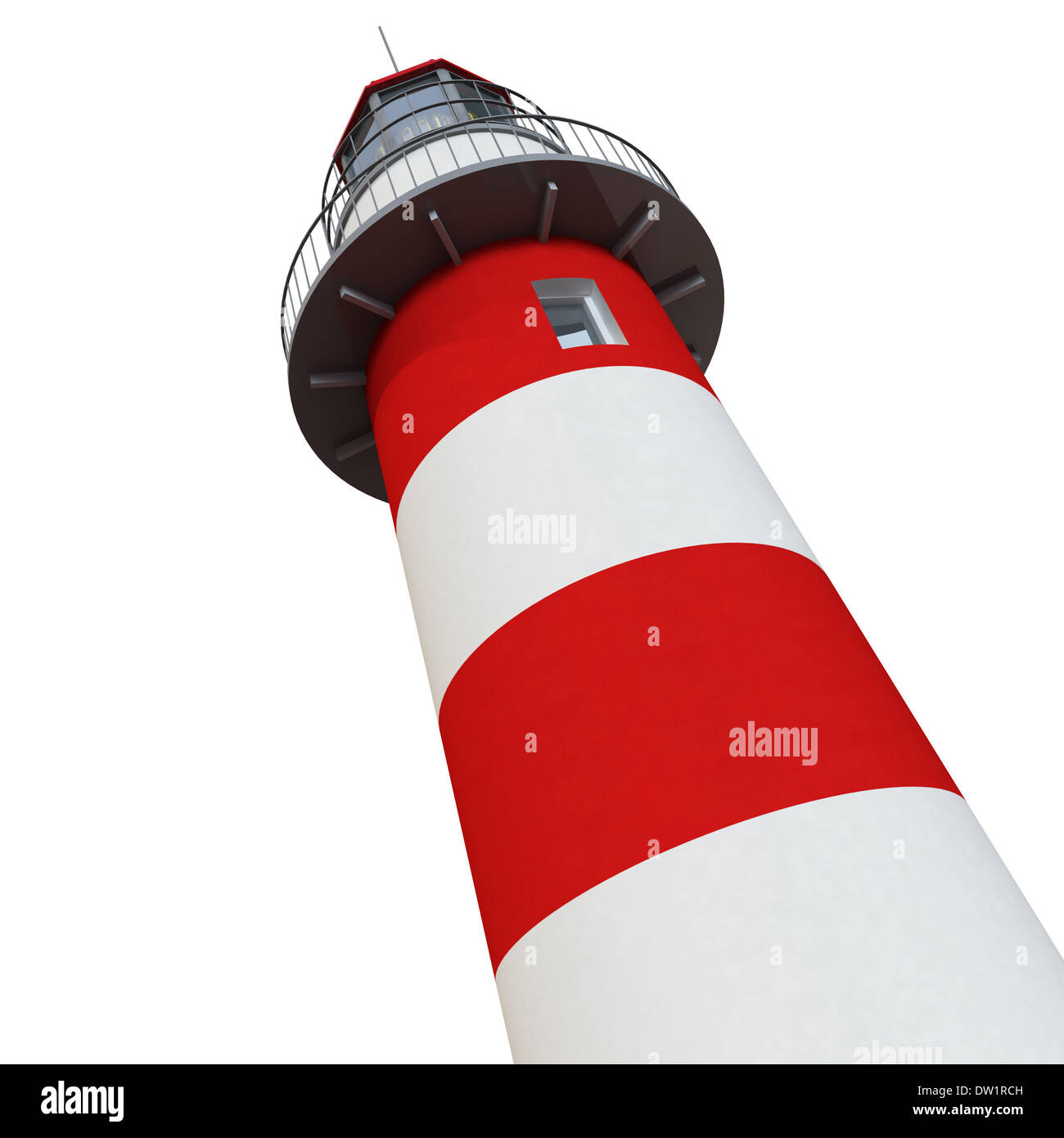 Red and white lighthouse lantern hi-res stock photography and images ...