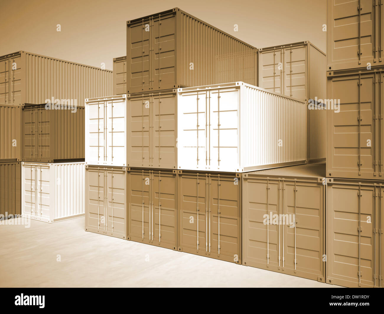 3d container background Stock Photo - Alamy