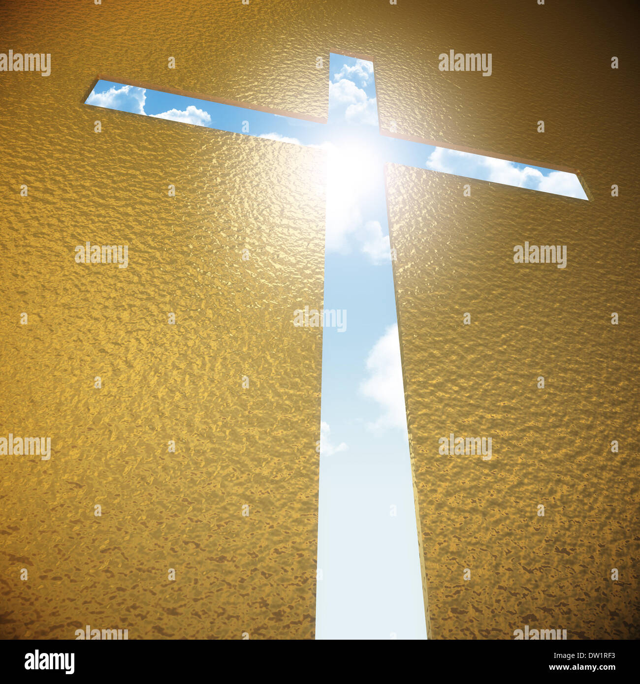 cross and blue sky Stock Photo - Alamy