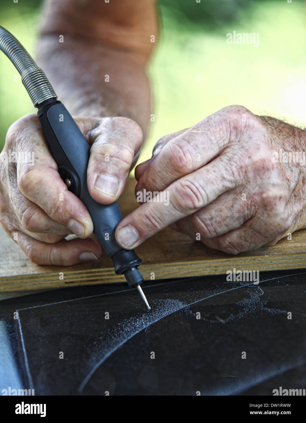 craftman at work detail Stock Photo - Alamy