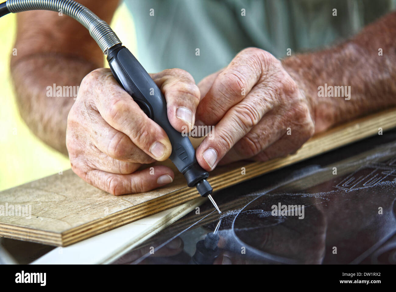 craftman at work detail Stock Photo - Alamy