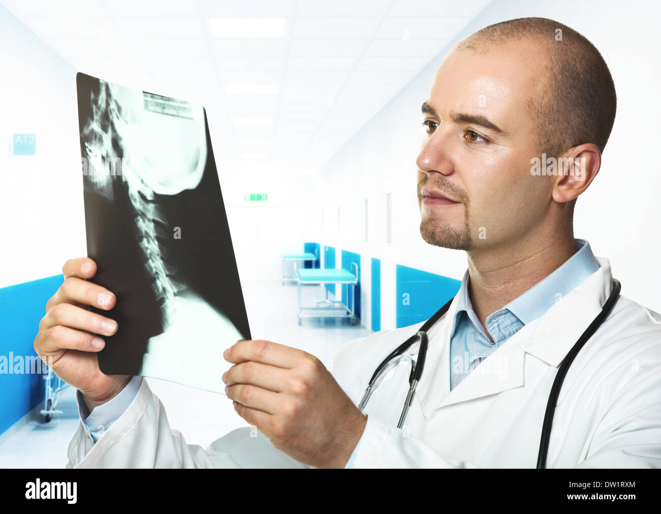 doctor check xray Stock Photo - Alamy