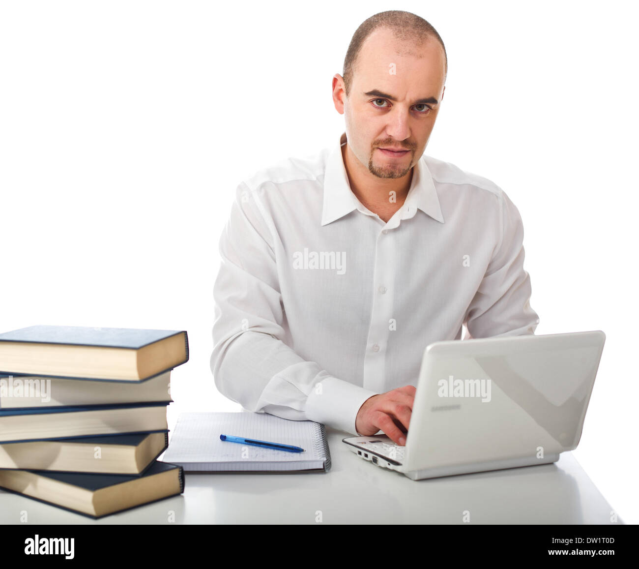 man at work isolated Stock Photo - Alamy