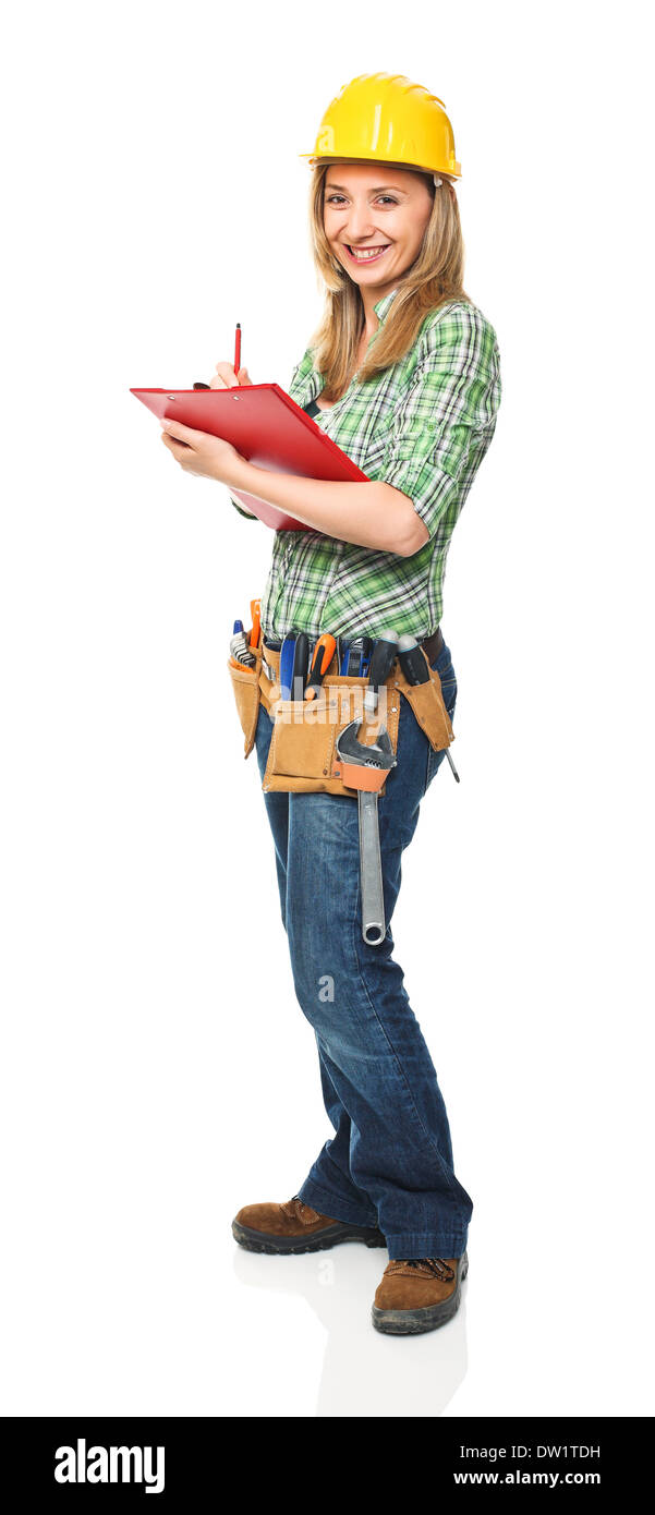 Smiling girl blonde Cut Out Stock Images & Pictures - Alamy