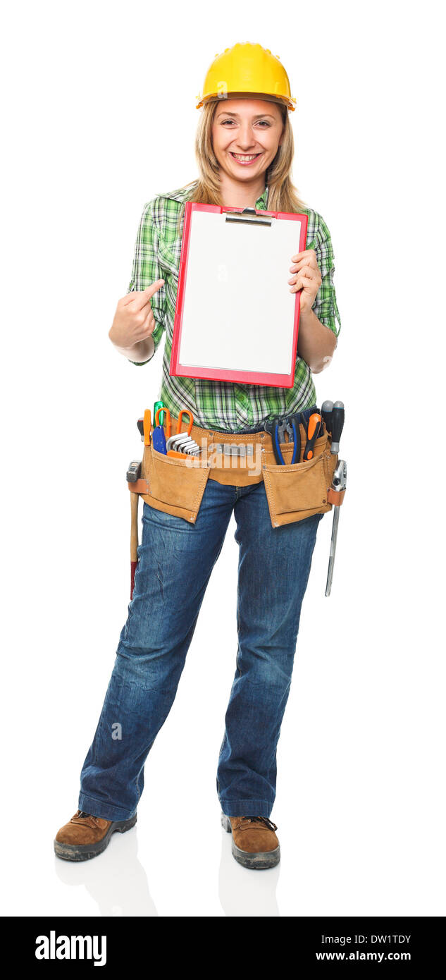 Portrait standing woman Cut Out Stock Images & Pictures - Alamy