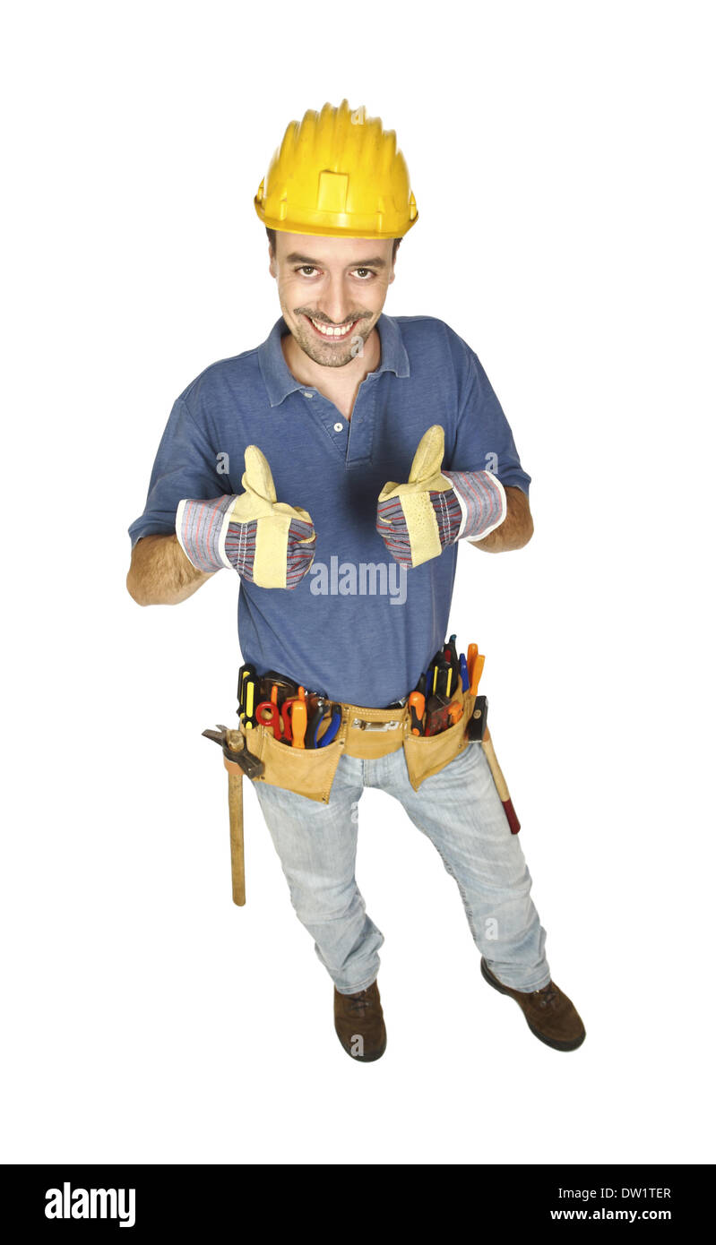 Carpenter profession handyman home Cut Out Stock Images & Pictures - Alamy