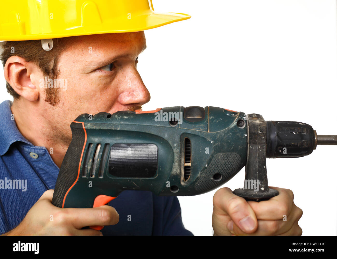 handyman in action Stock Photo - Alamy