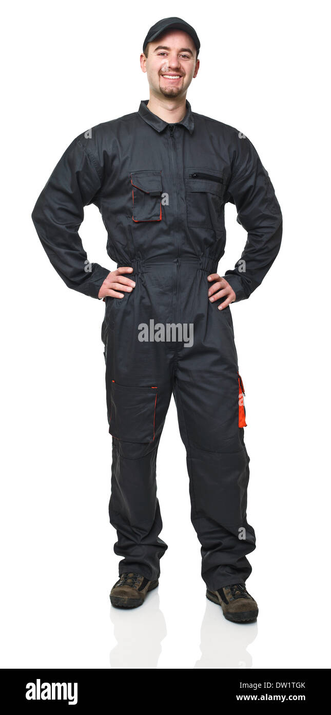 Worker pose Cut Out Stock Images & Pictures - Alamy