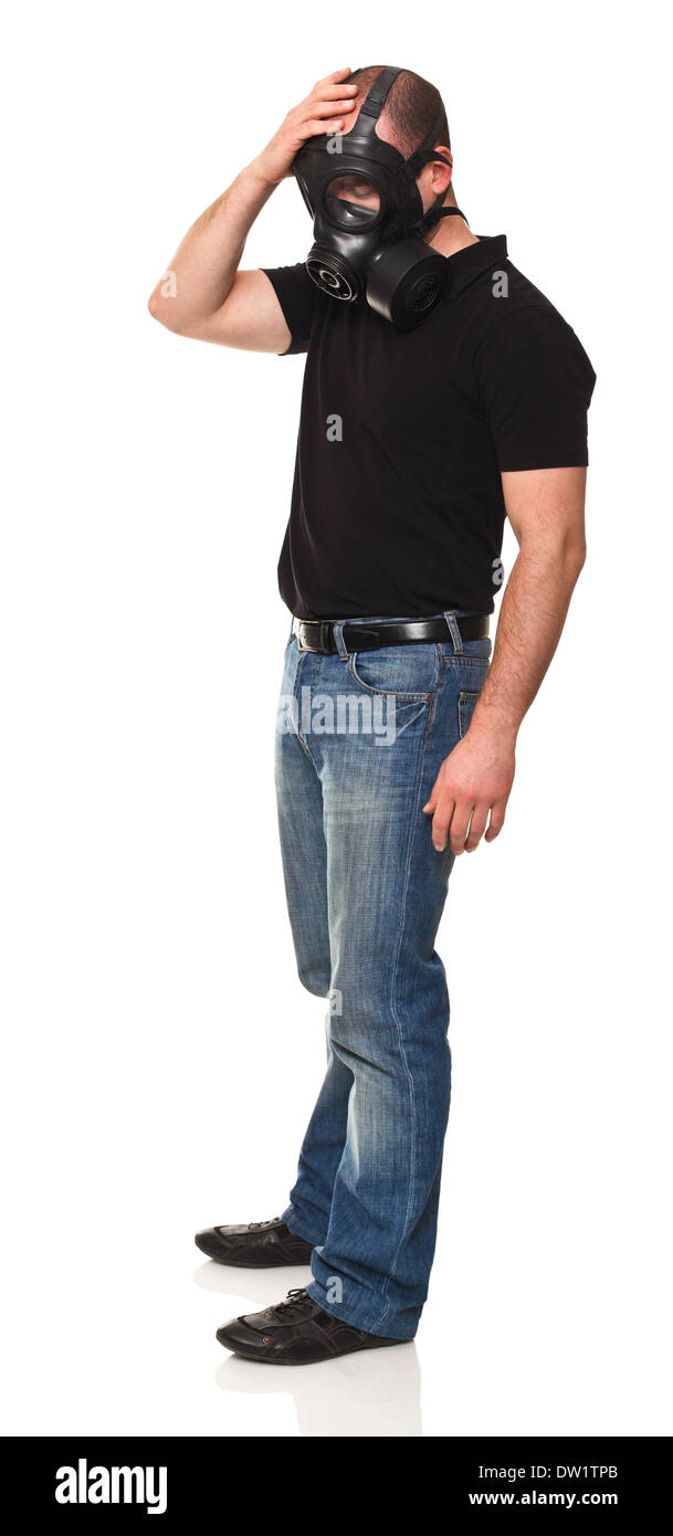 man with gas mask Stock Photo - Alamy