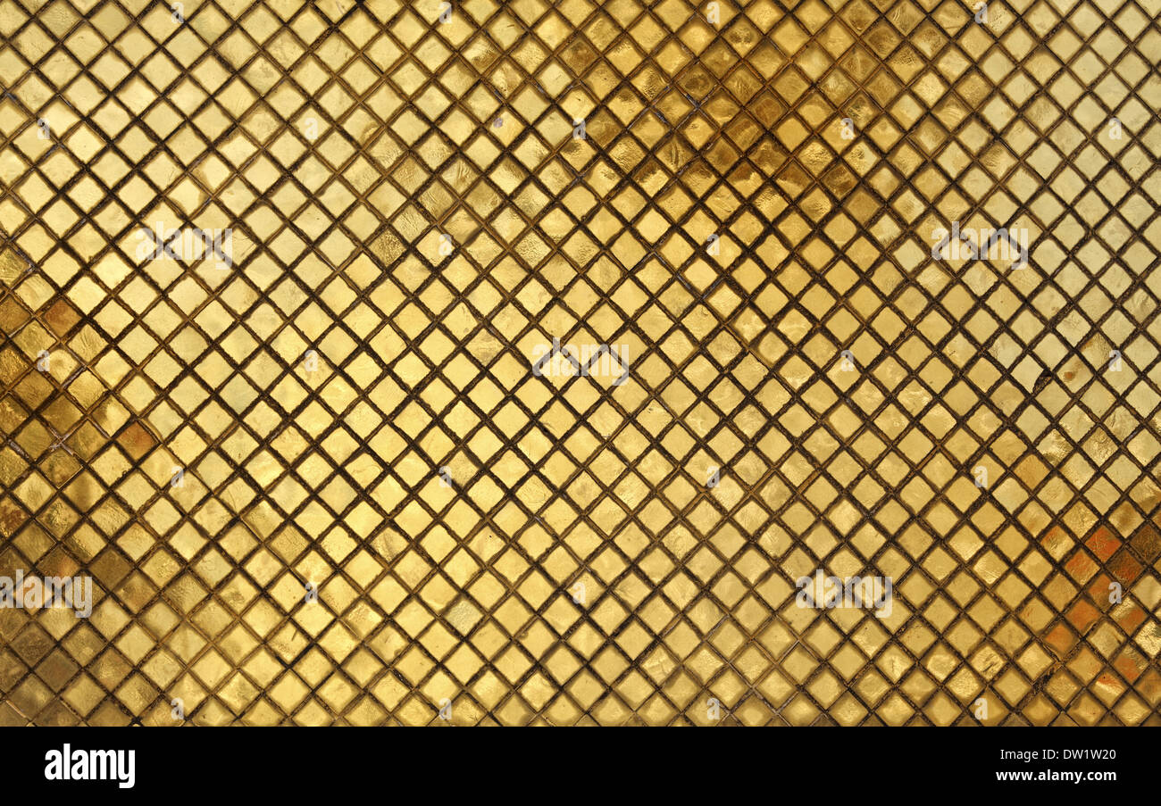 Gold ceramic tiles hi-res stock photography and images - Alamy