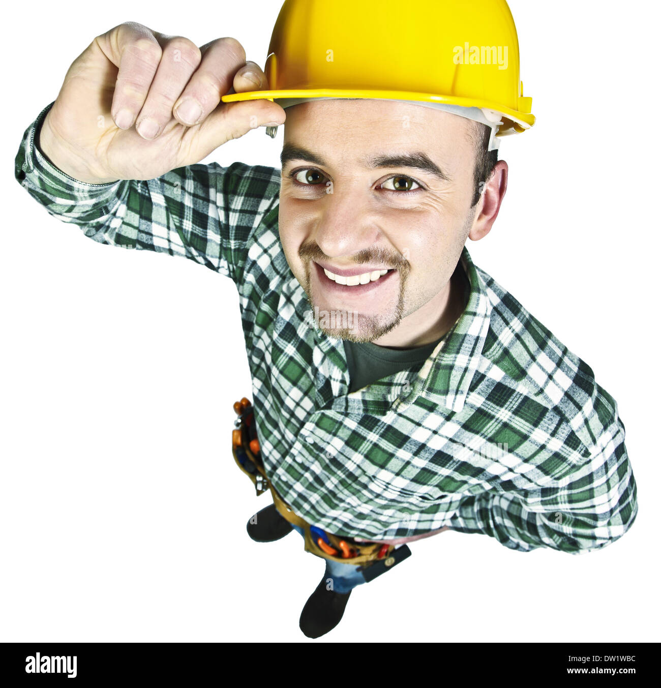 happy funny handyman Stock Photo - Alamy