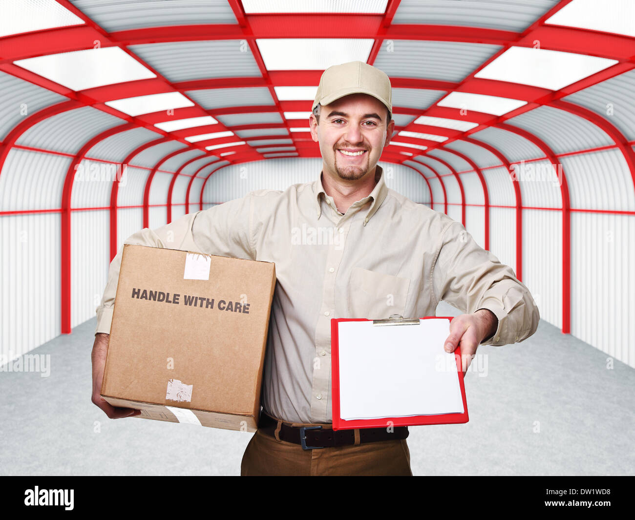 Delivery man work 3d warehouse hi-res stock photography and images - Alamy