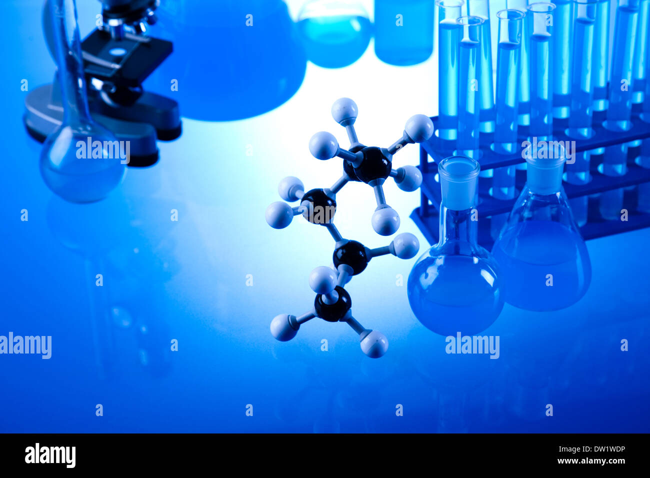 Biochemistry and atom Stock Photo - Alamy