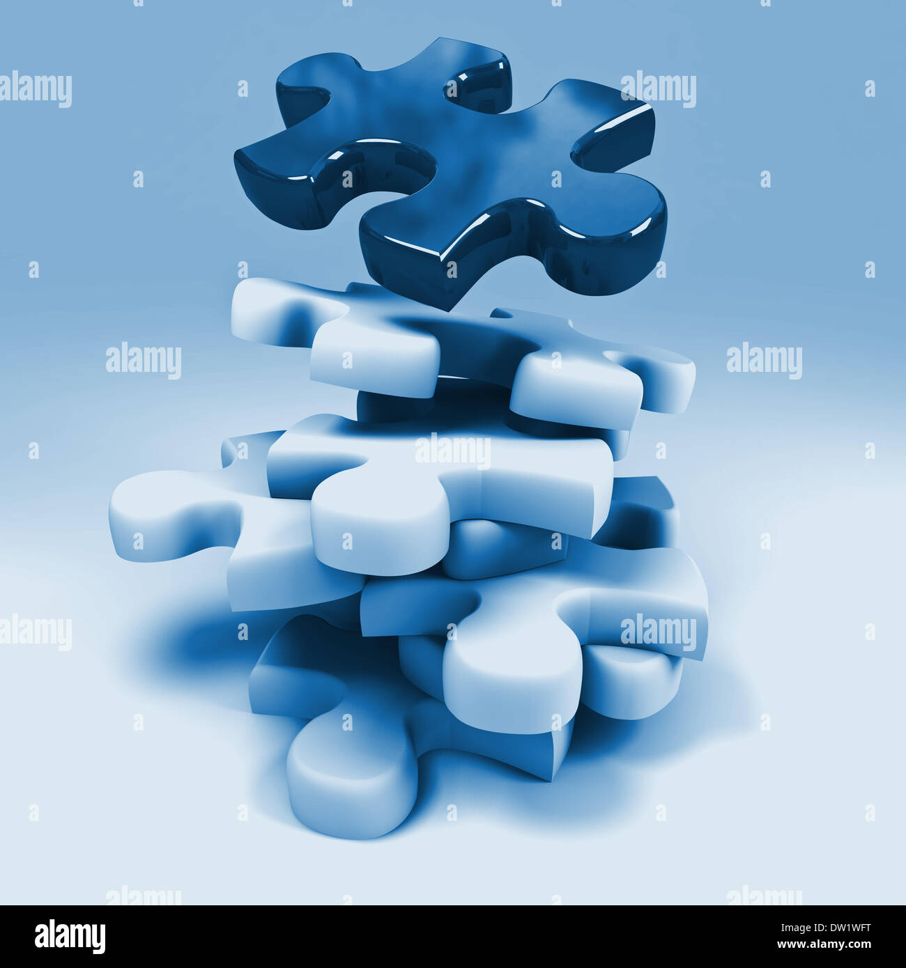 3d jigsaw puzzle hi-res stock photography and images - Alamy