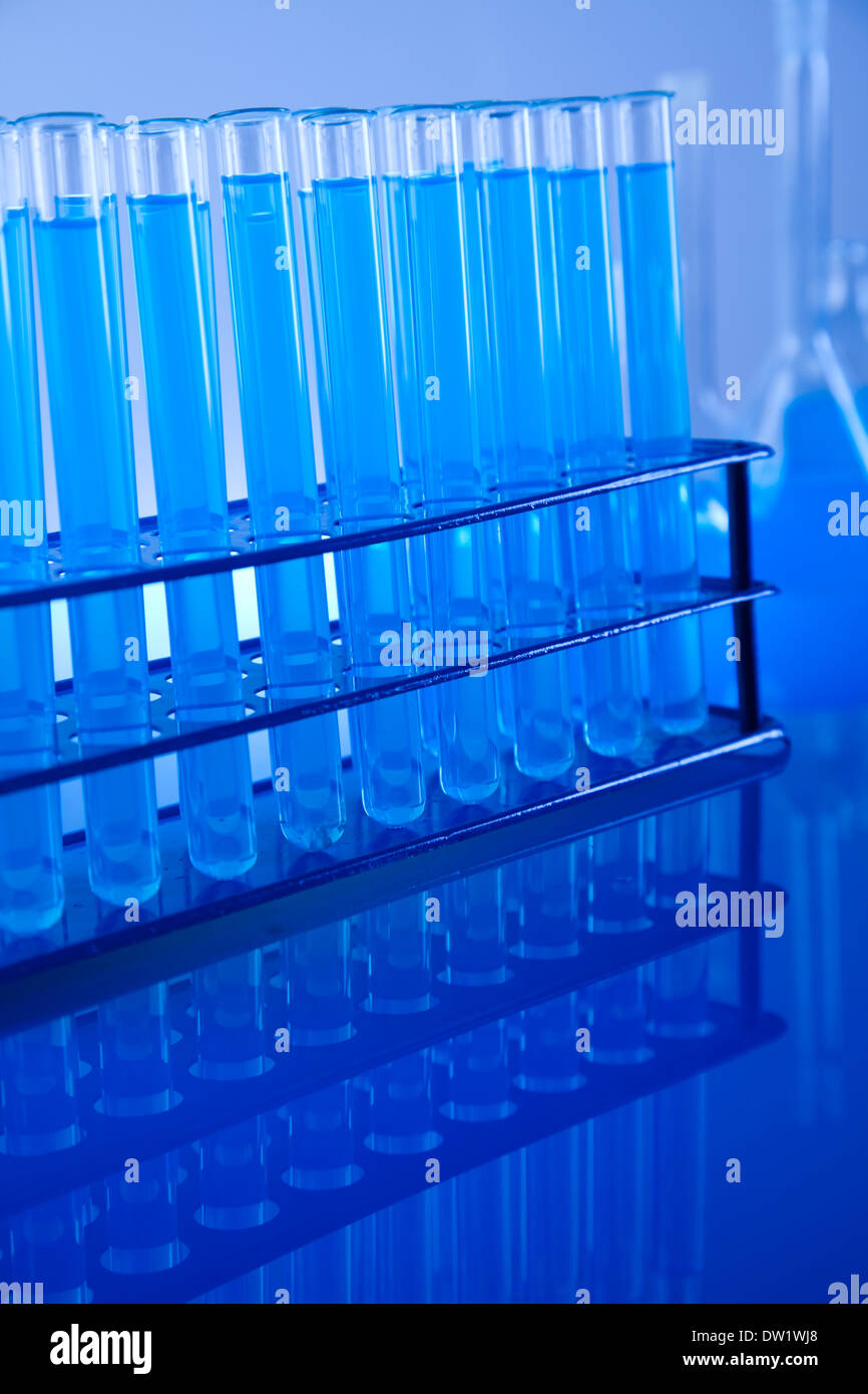 Laboratory glass, Chemistry science formula Stock Photo - Alamy