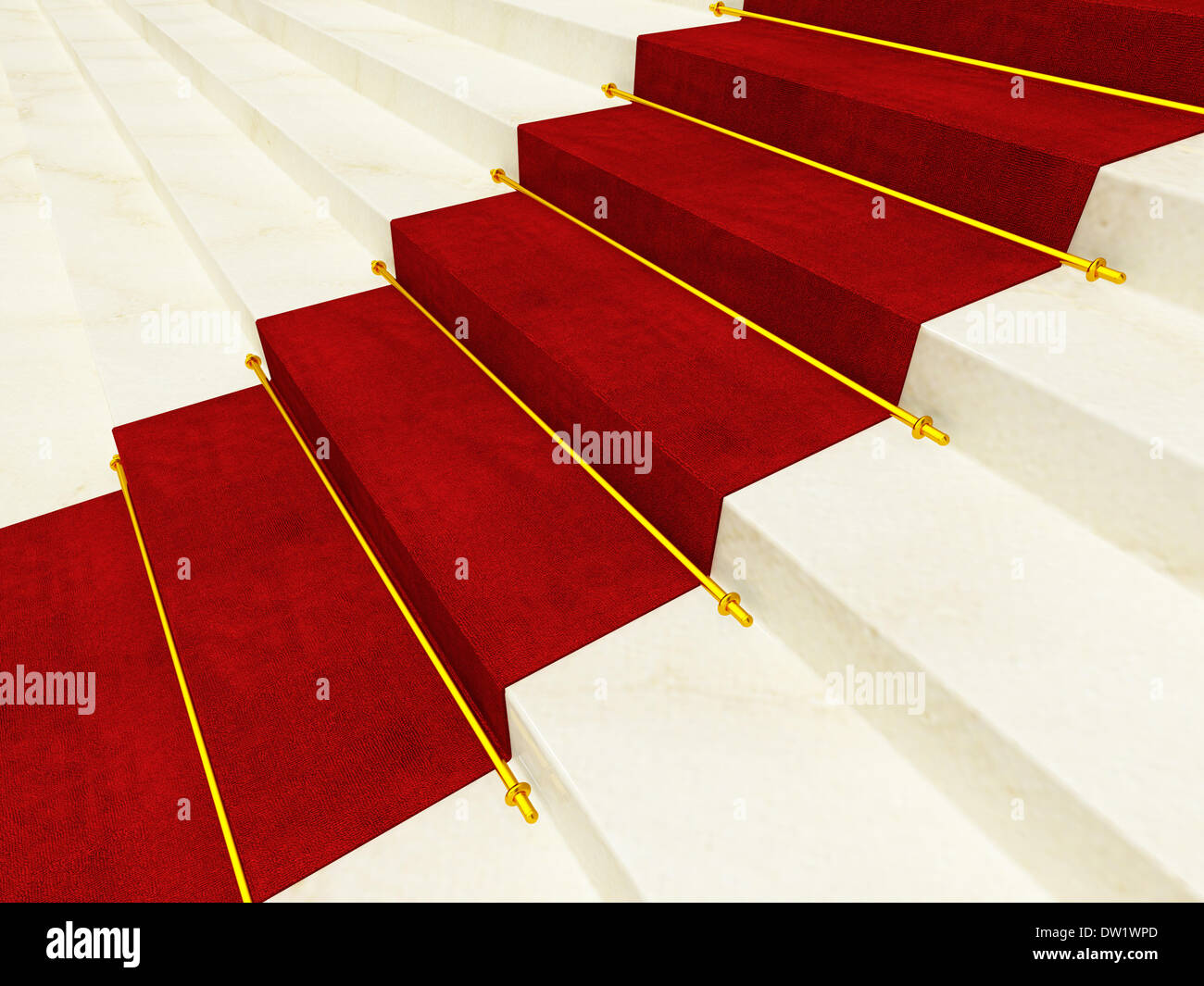 Red carpet stairs 3d hi-res stock photography and images - Alamy