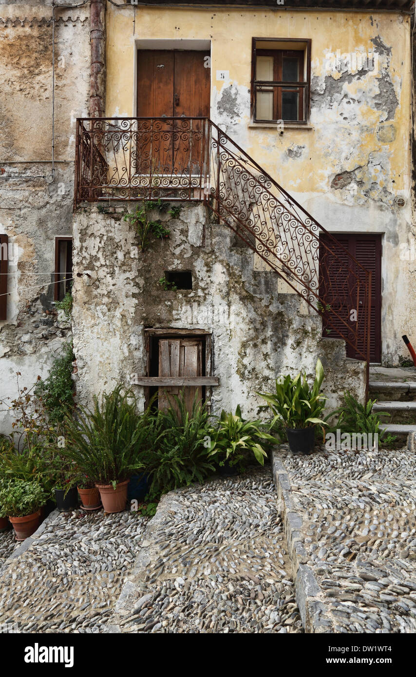 street view in scalea italy Stock Photo - Alamy