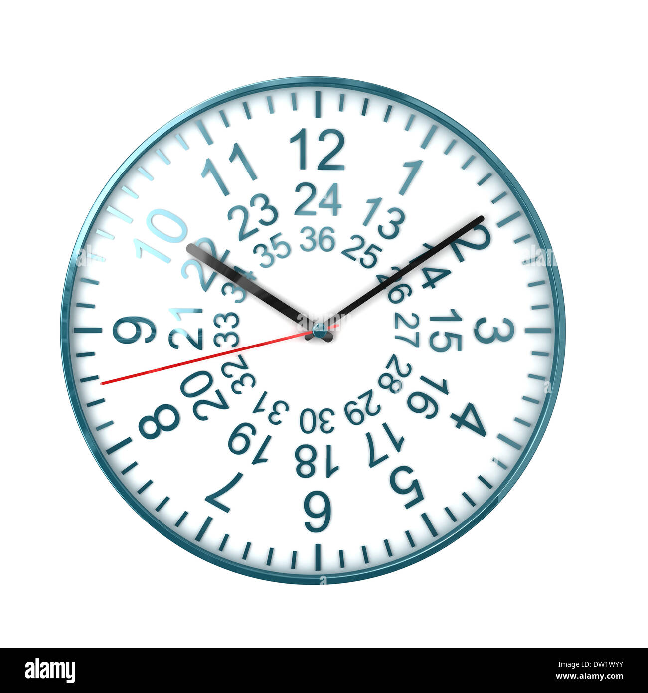 36 hour clock Cut Out Stock Images & Pictures - Alamy