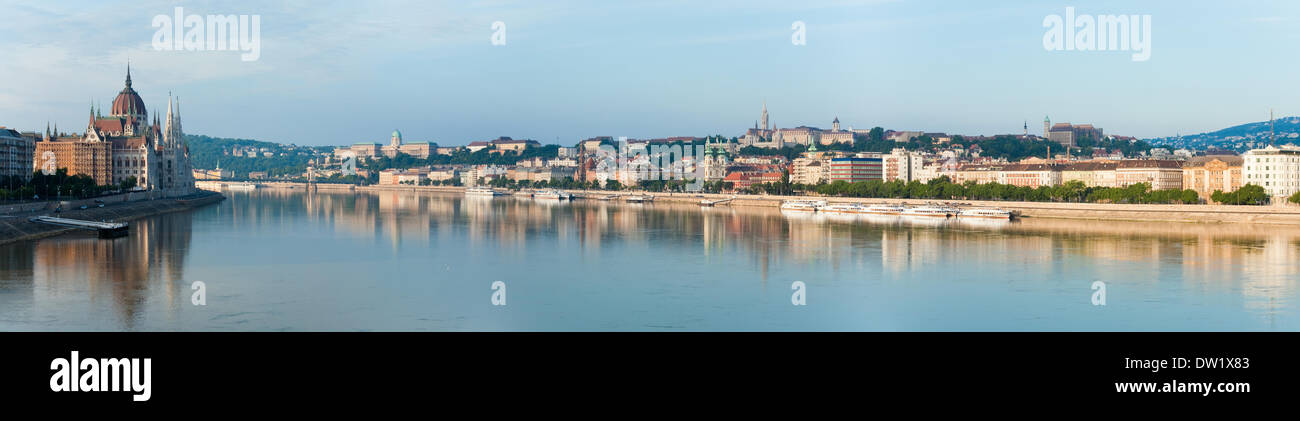 Budapest morning panorama Stock Photo - Alamy