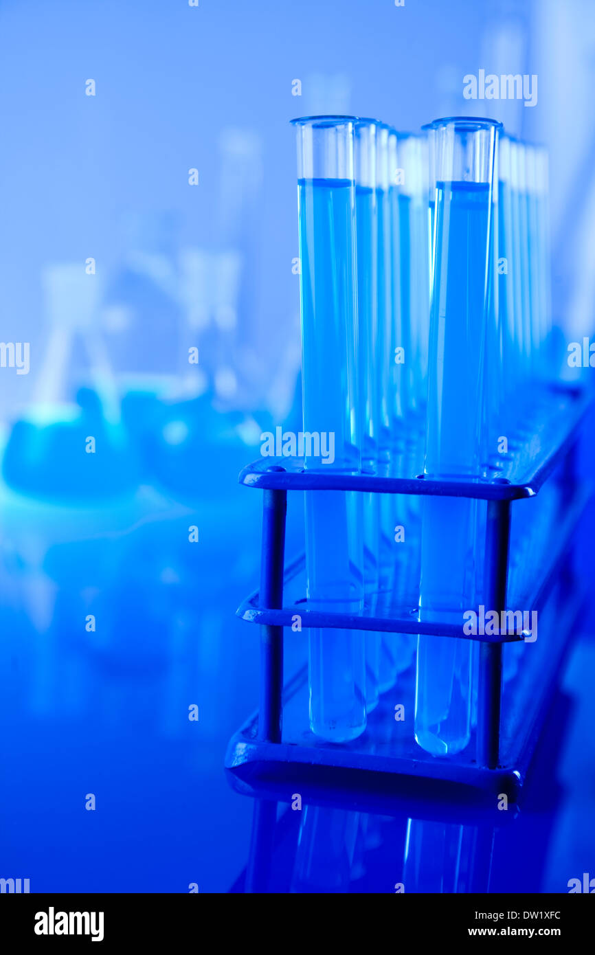 Laboratory glass, Chemistry science formula Stock Photo - Alamy