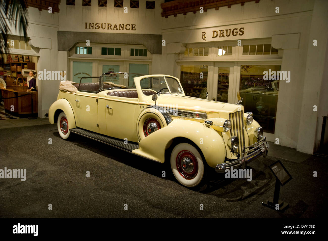 Display at the Petersen Automotive Museum in Los Angeles Stock Photo ...